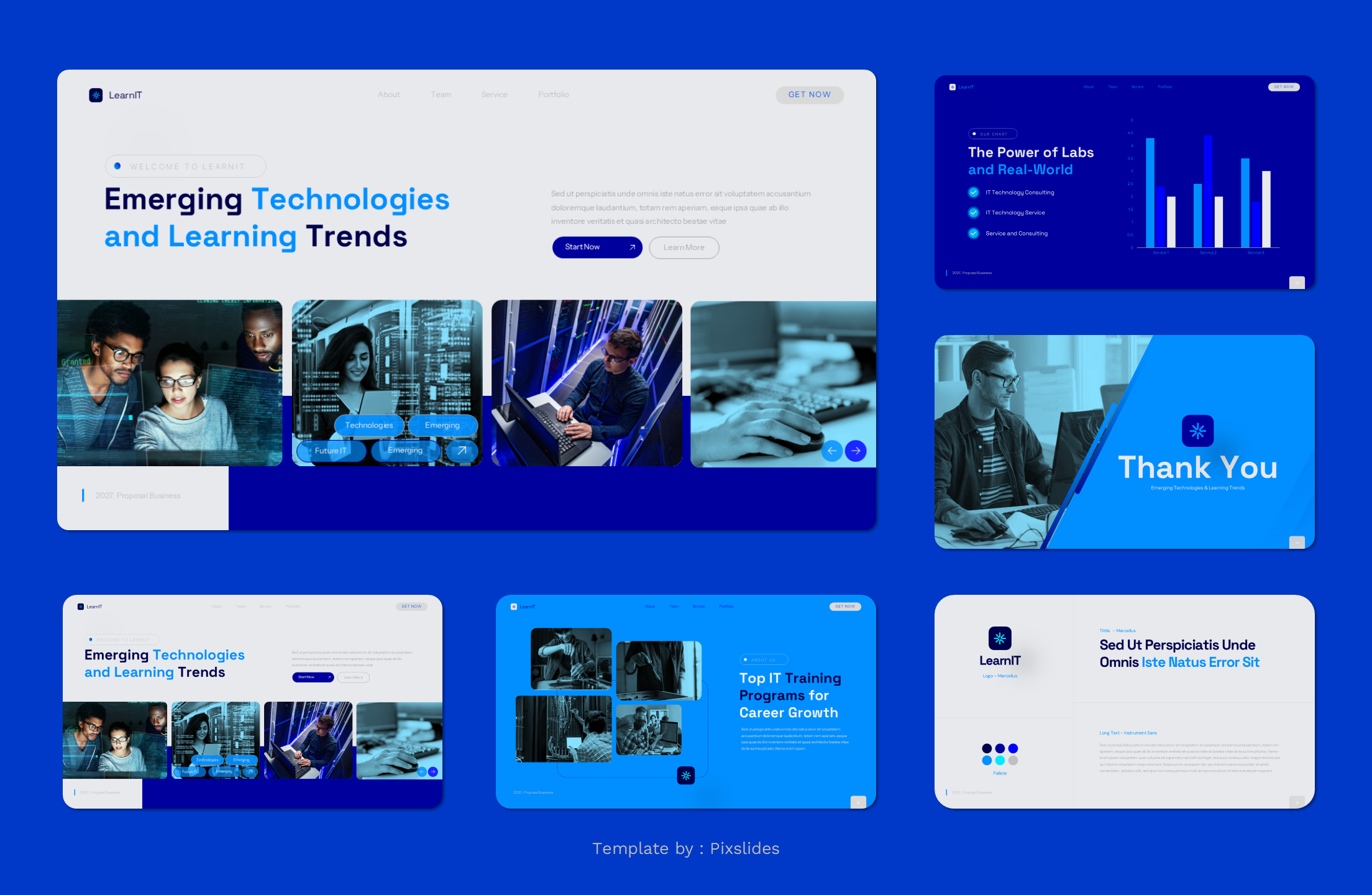 LearnIT - IT Training PowerPoint Presentation Template, Presentation ...
