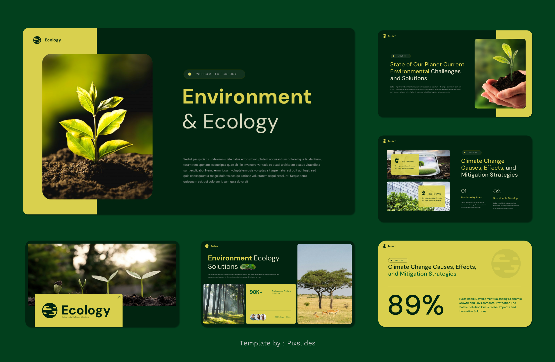 Ecology - Environment & Ecology PowerPoint Presentation Template ...