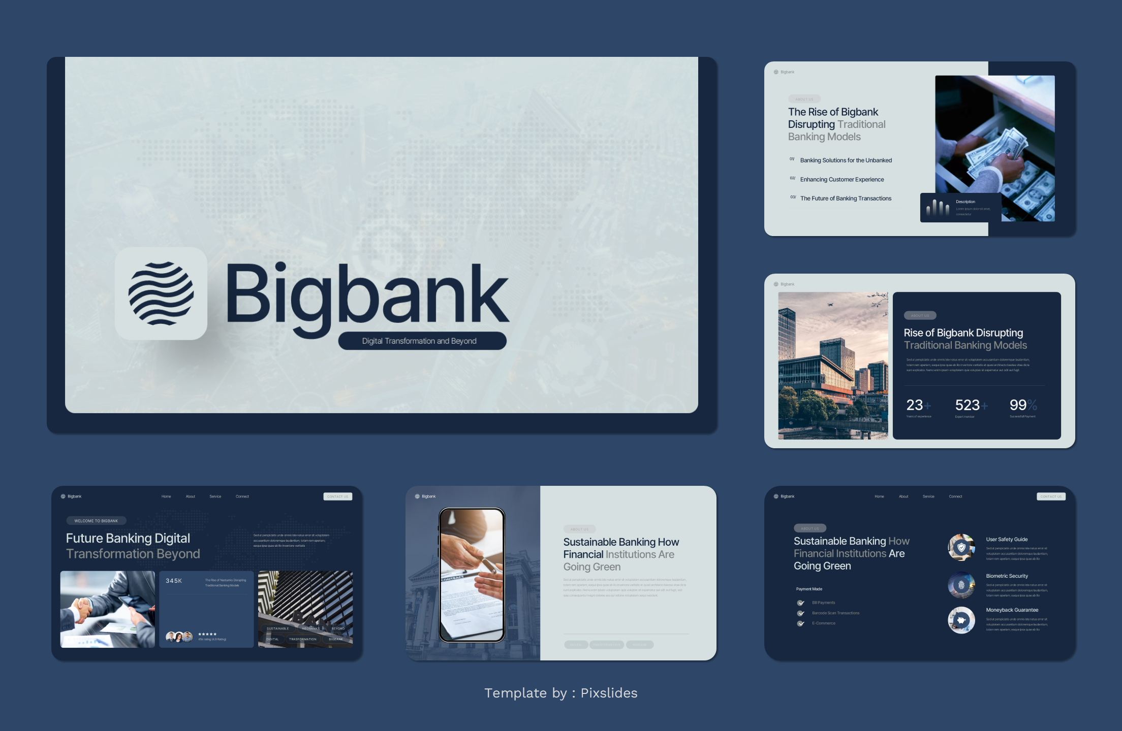 Bigbank - Banking & Finance Keynote Presentation Template, Presentation ...
