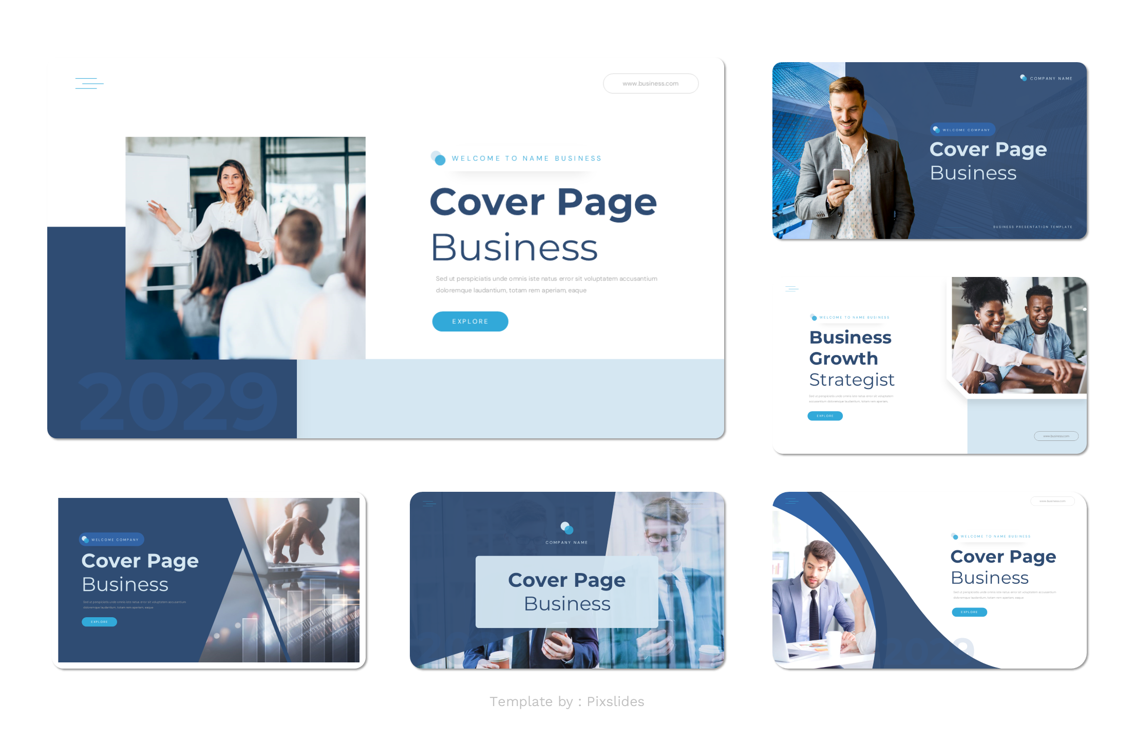 Becove - Cover Page PowerPoint Presentation Template, Presentation ...