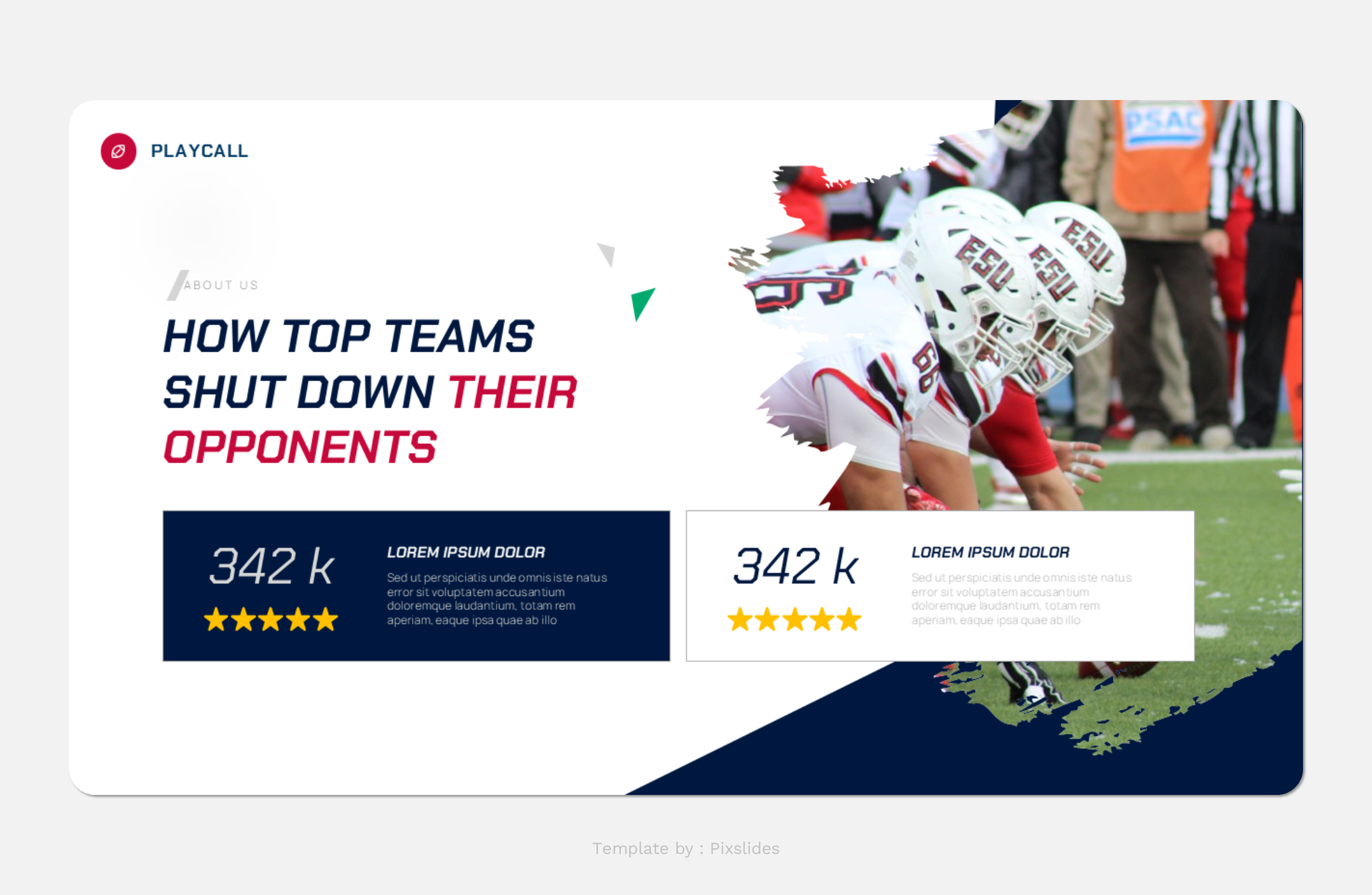 Playcall - American Football Team PowerPoint Presentation, Presentation ...