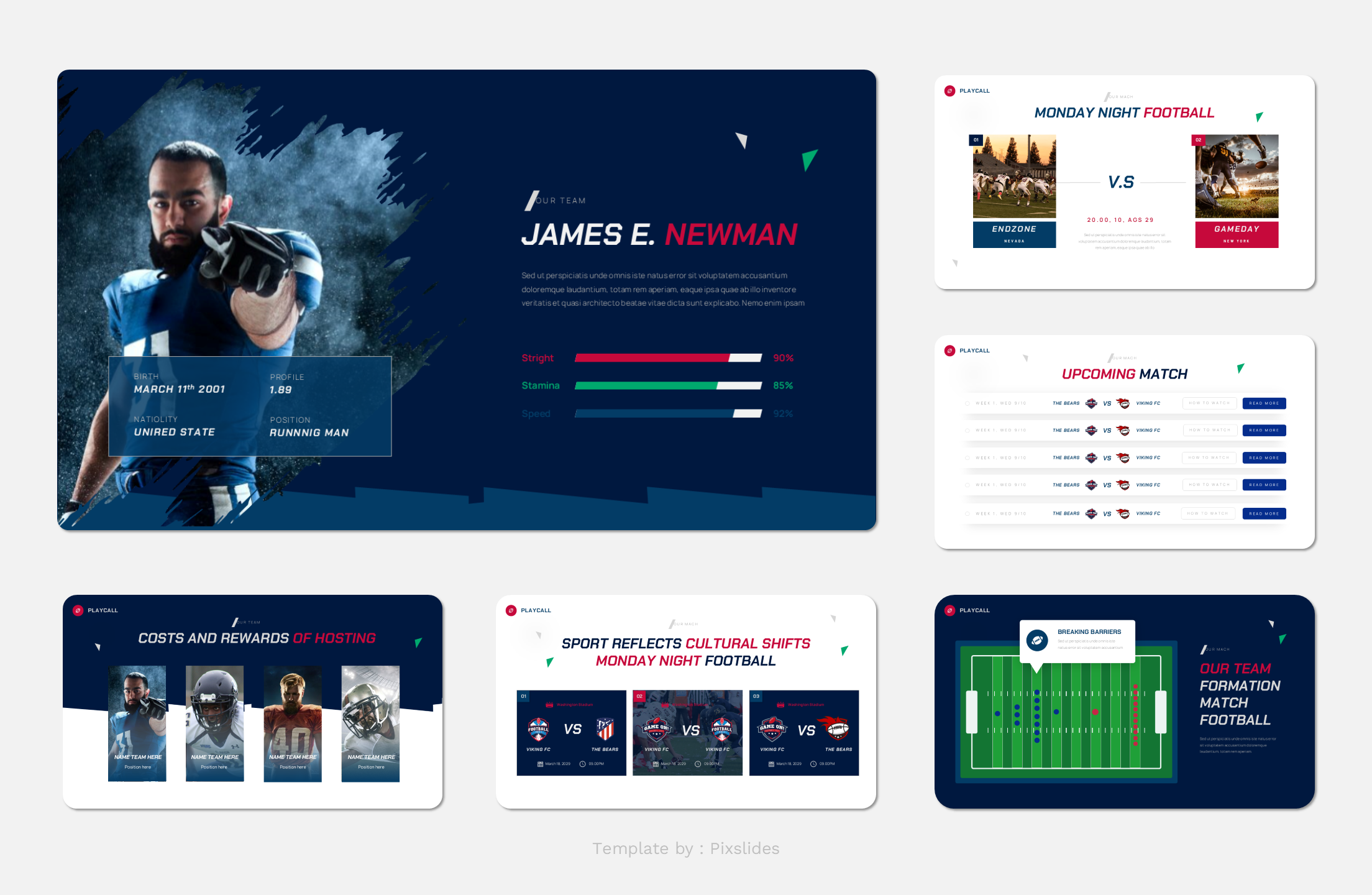 Playcall - American Football Team Keynote Presentation, Presentation ...