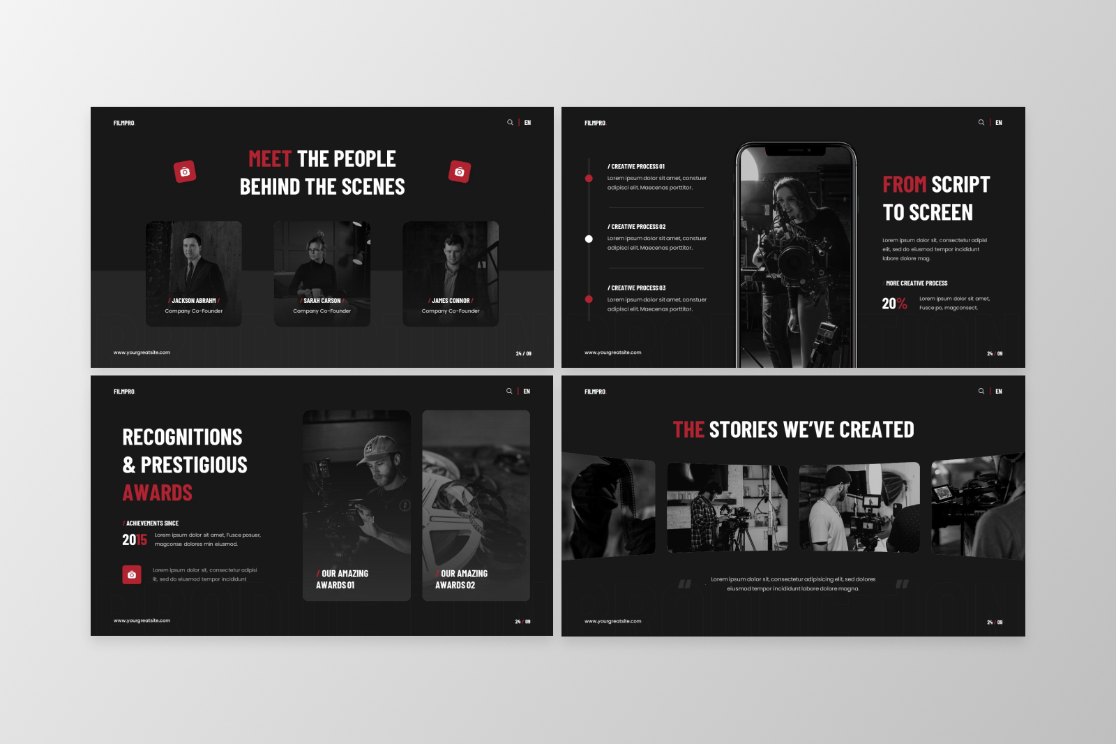 Film Production PowerPoint, Presentation Templates | GraphicRiver