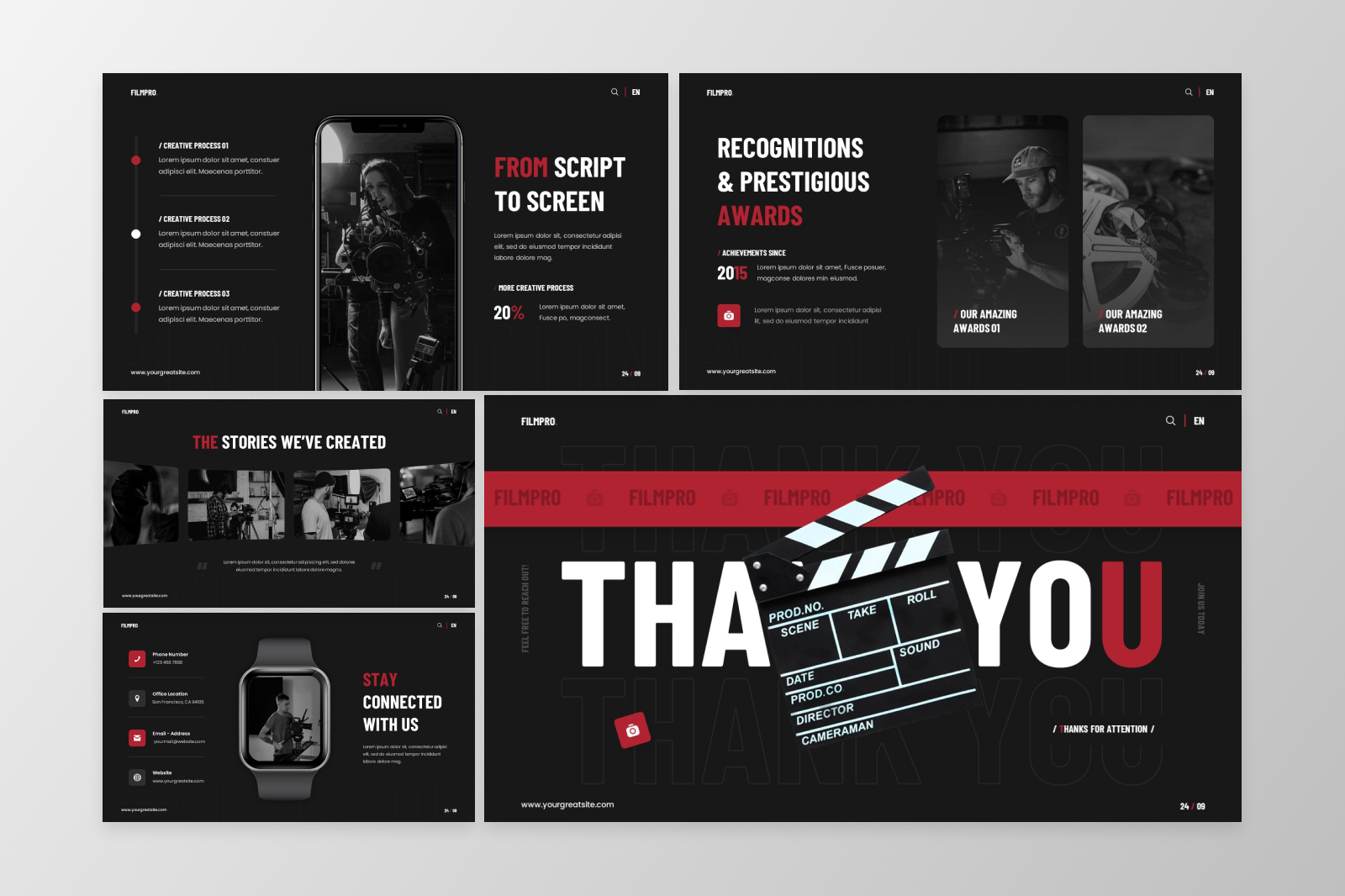 Film Production PowerPoint, Presentation Templates | GraphicRiver
