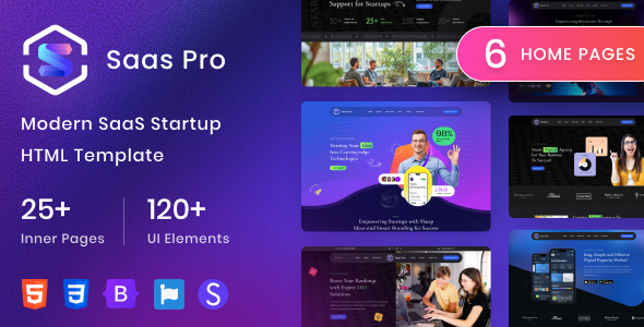 SaaSPro - Startup & SaaS HTML Template by siddhiinfosoft | ThemeForest