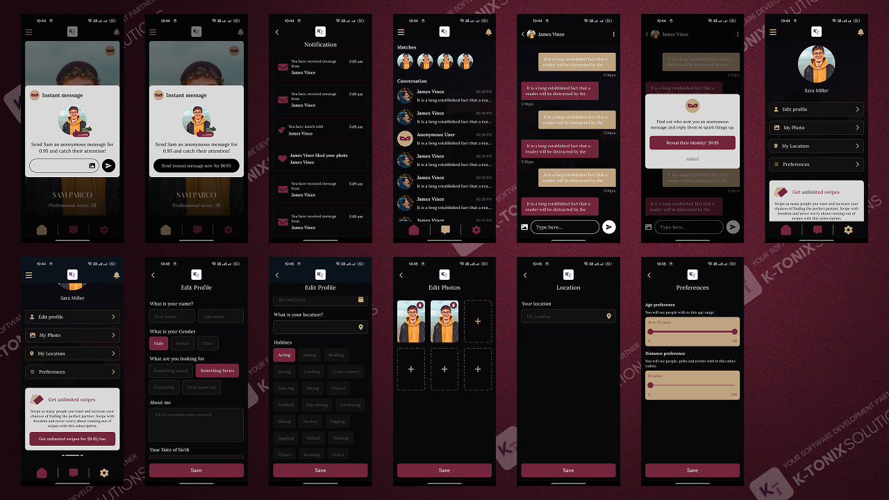 After Life | Simple Anonymous Dating App | Flutter UI Kit by ...