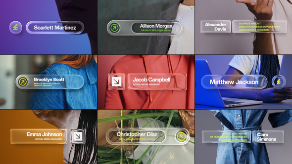 Glass Lower Thirds, After Effects Project Files | VideoHive