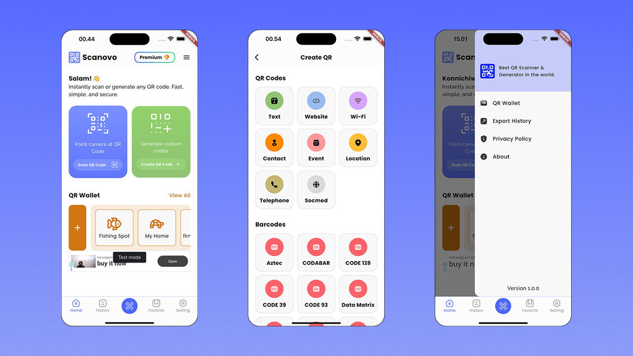 Scanovo - Custom QR Maker & Scanner Flutter App by ziandevid | CodeCanyon
