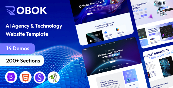 Robok - AI Agency & Technology HTML Template by validthemes | ThemeForest
