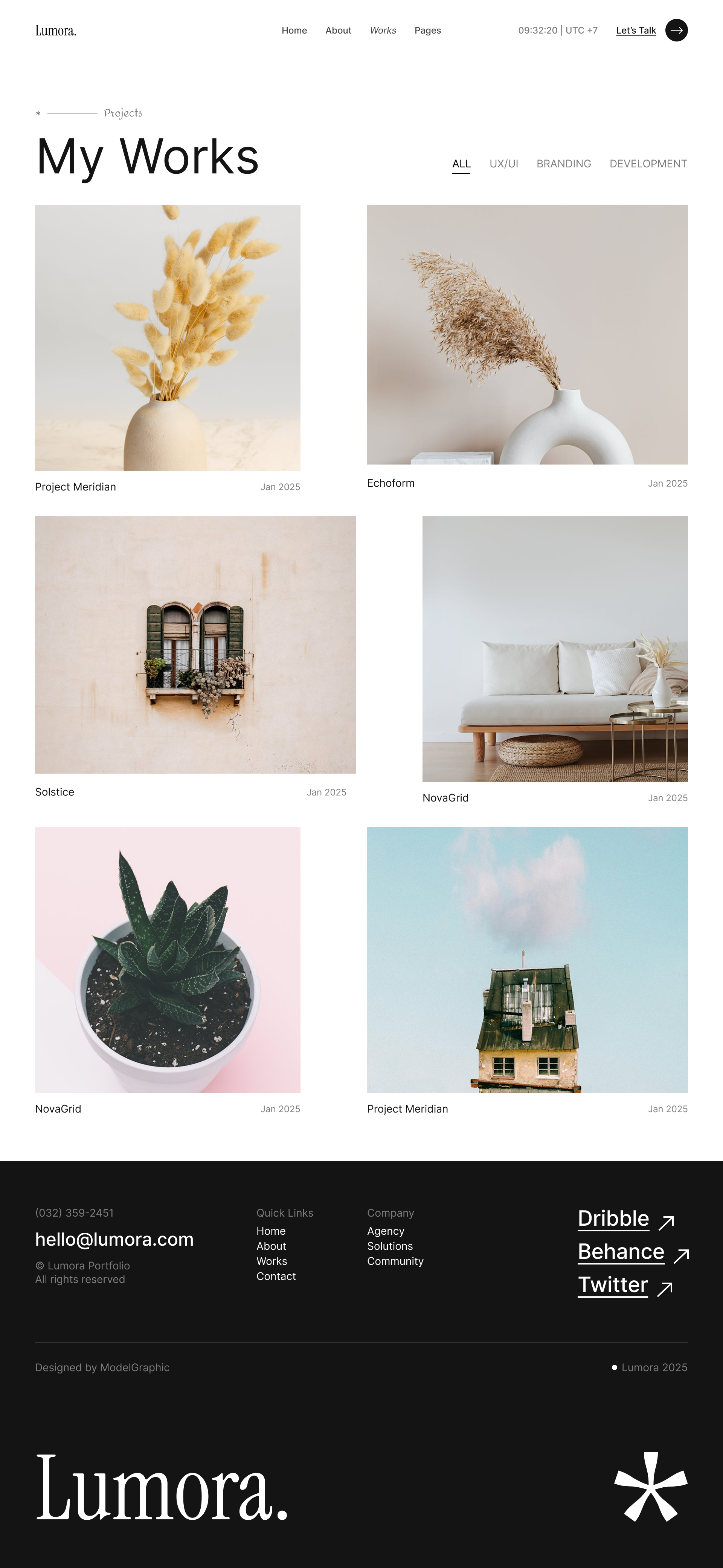 Lumora - Personal Portfolio Figma Template by modelgraphic | ThemeForest