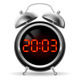 Retro alarm clock with digital face., Vectors | GraphicRiver