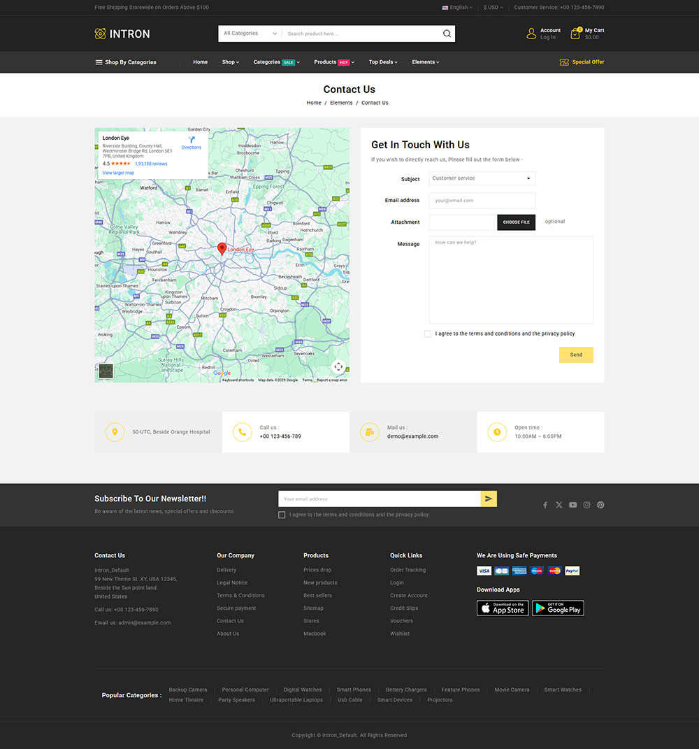 Intron - Electronics & Furniture Store Prestashop Responsive Theme by ...