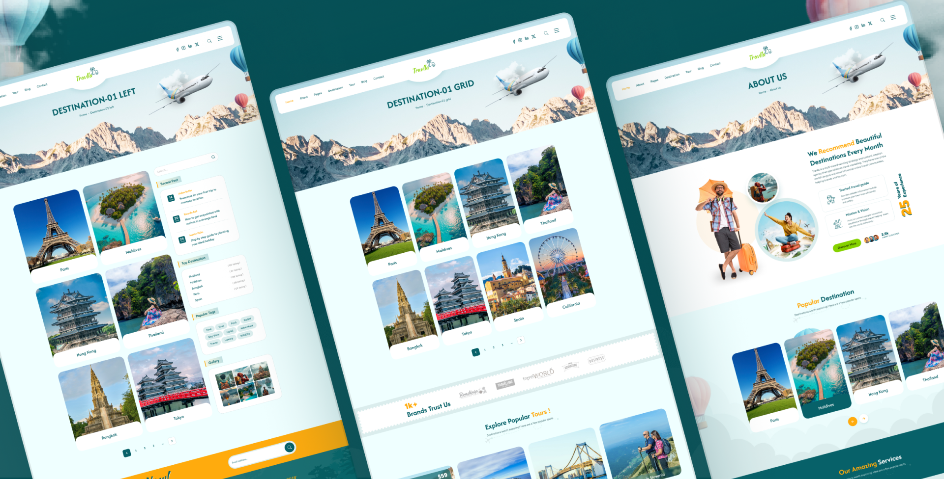 Travlla - Travel & Tour Booking Tailwind CSS Template by DexignZone
