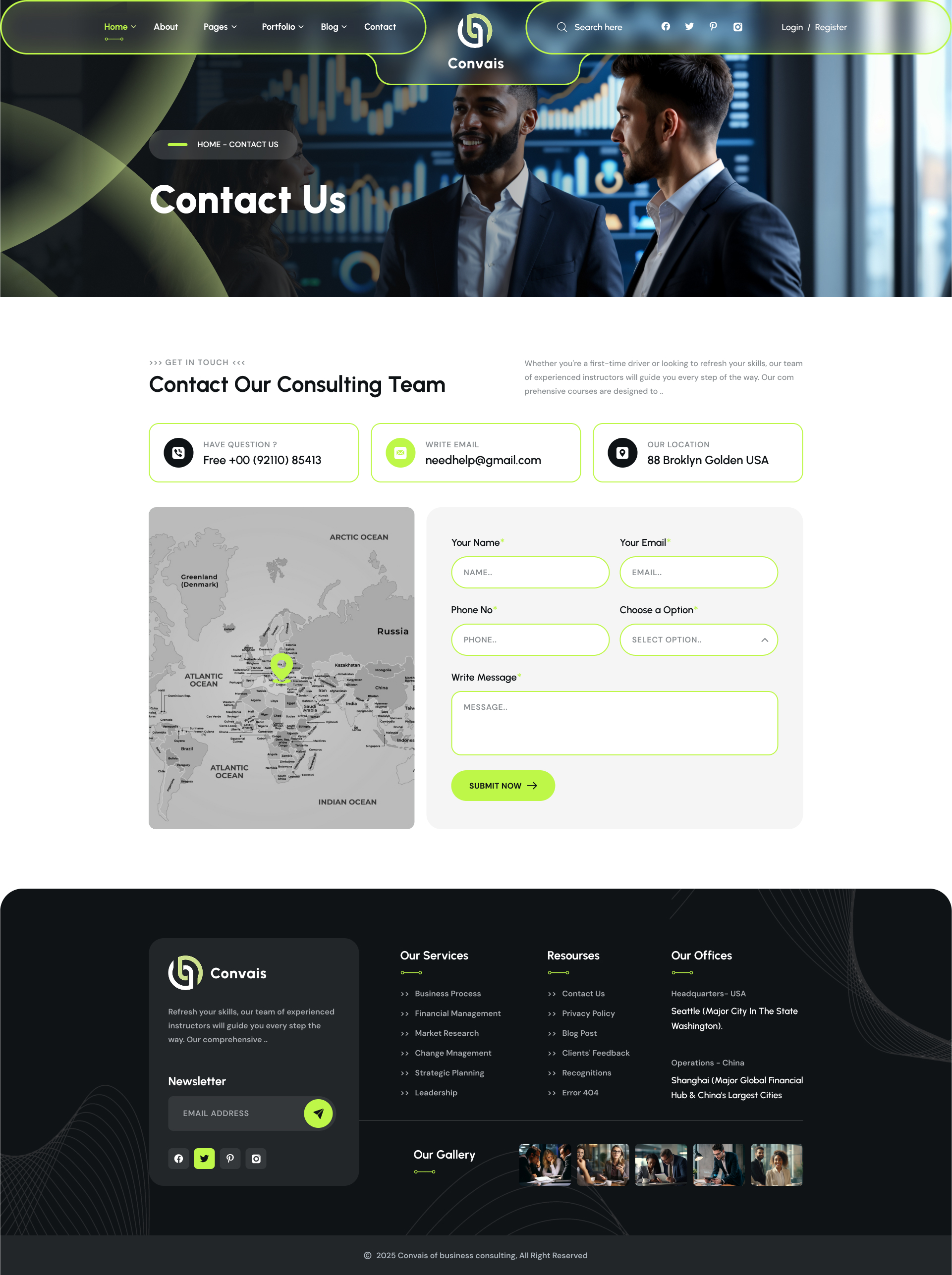 Convais - Business Consulting Figma Template by webplateone | ThemeForest