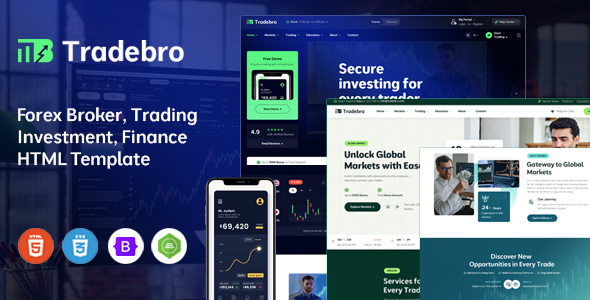 TradeBro - Forex Broker & Trading HTML Template by ThemeKalia | ThemeForest