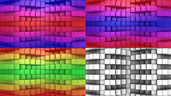 Boxes Form A Wave, Motion Graphics | VideoHive