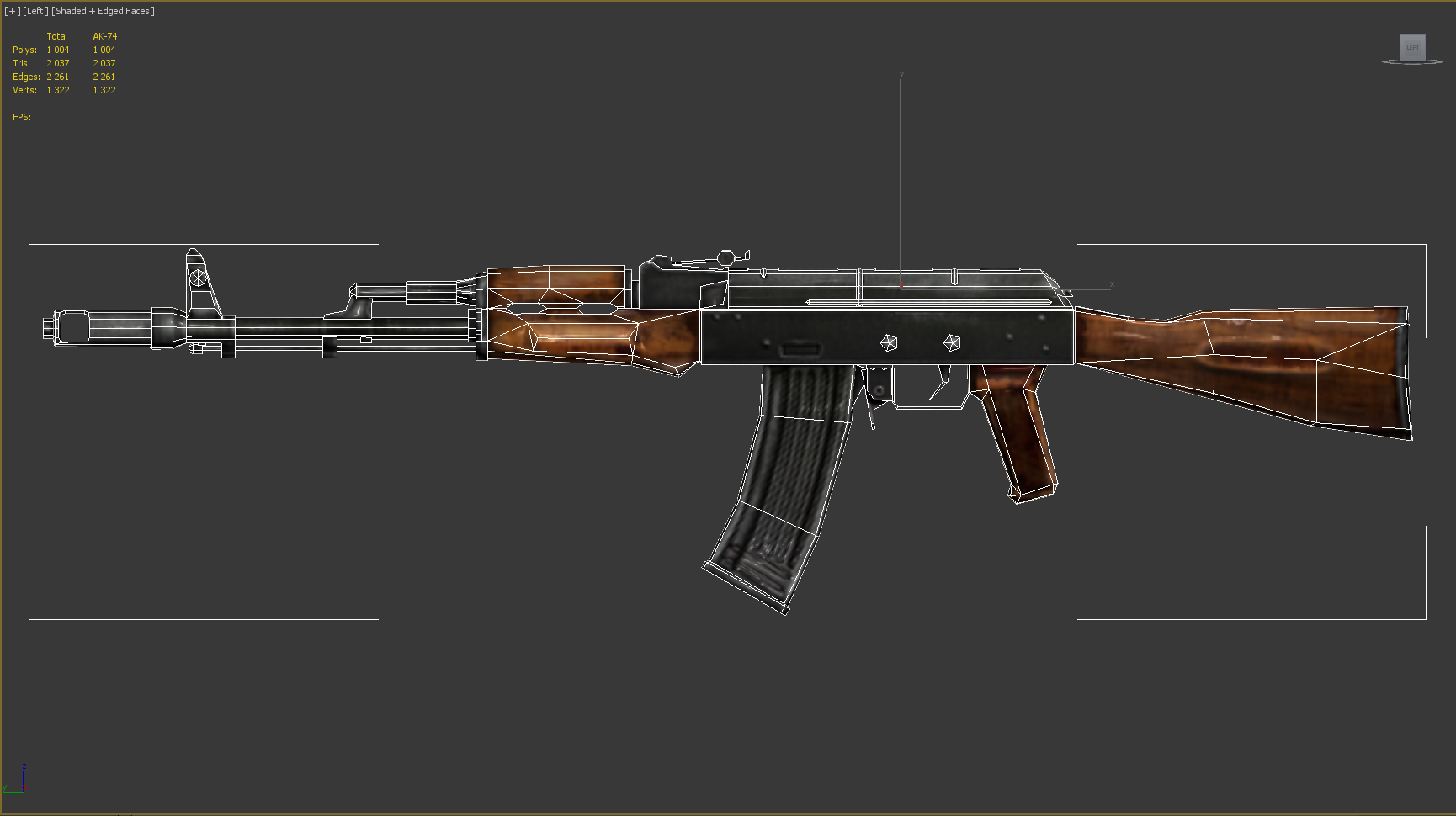 Animated LowPoly Hand and AK-47 by CyberHeart | 3DOcean