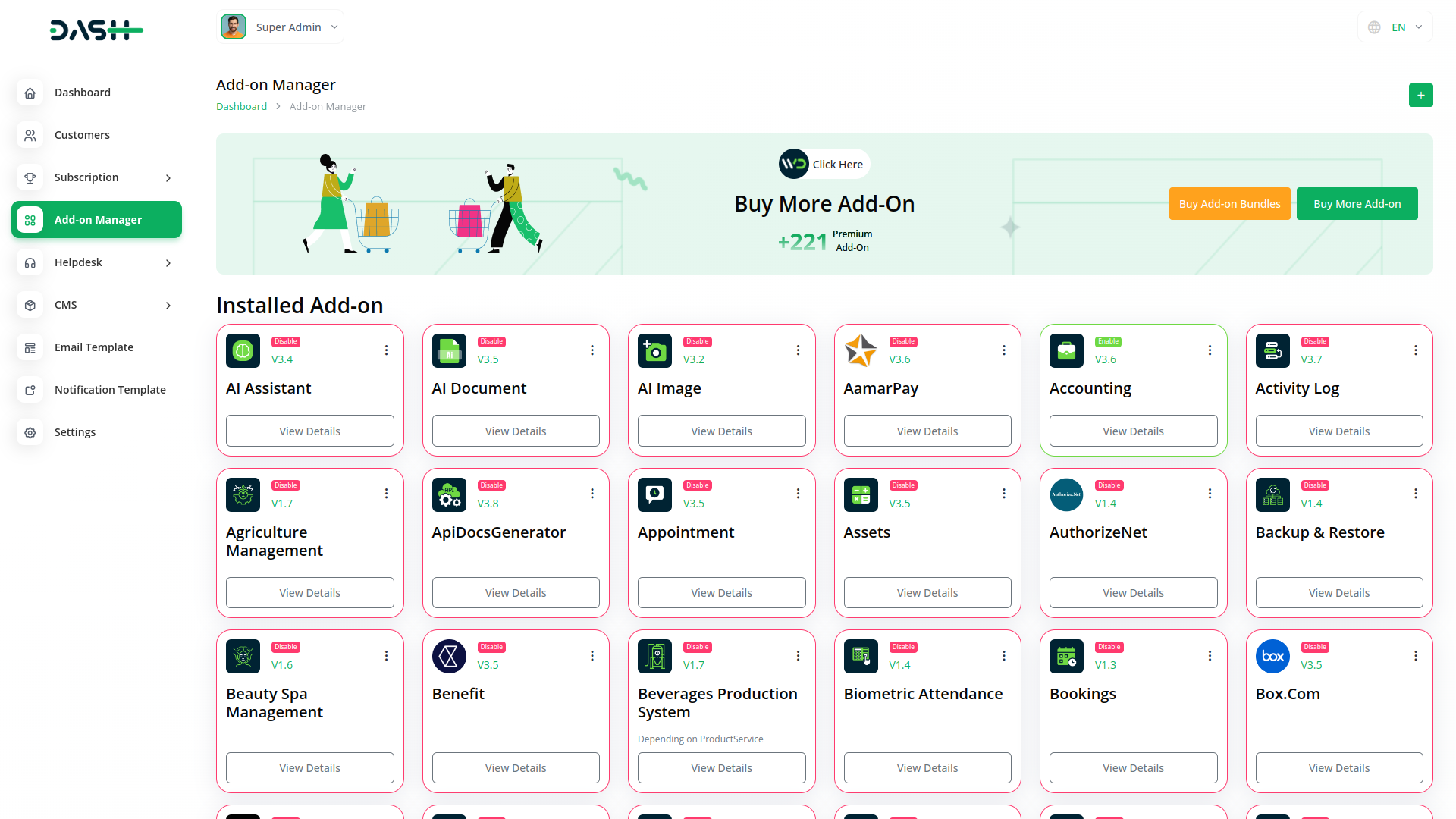 WorkDo Dash SaaS - Open Source ERP with Multi-Workspace by WorkDo | CodeCanyon