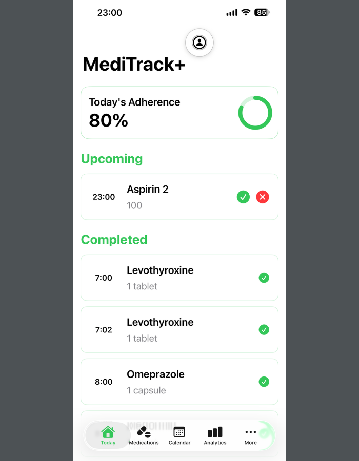 MediTrack+ - The Most Complete Medication Tracking iOS App Template by ...