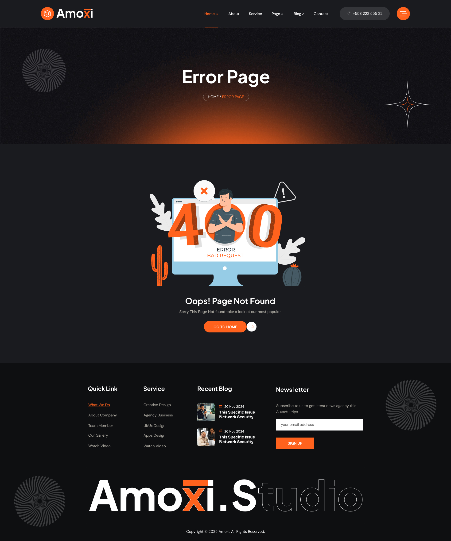 Amoxi - Creative Agency and Portfolio Figma Template by bracketweb