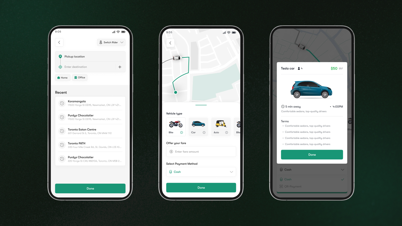 Taxido - React Native Taxi App | Rider + Driver App Expo UI KIT by PixelStrap