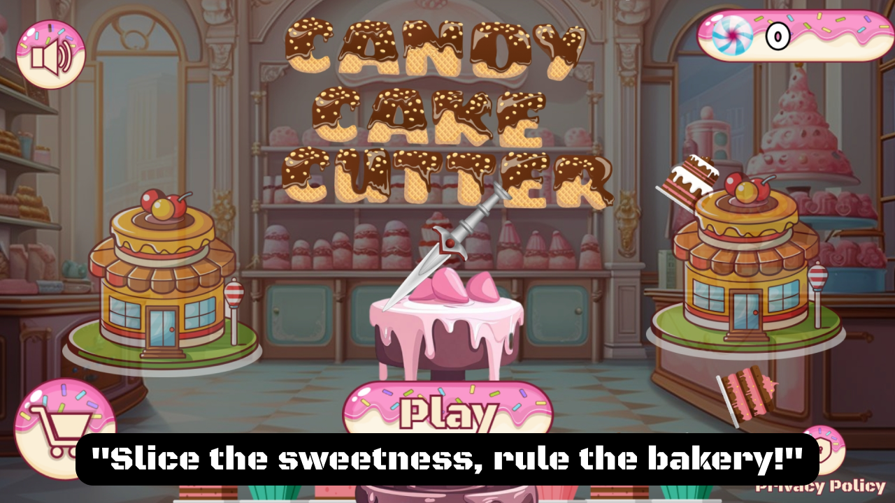 Candy Cake Cutter - HTML5 Puzzle Game with Admob Integration by Nimboos_Apps