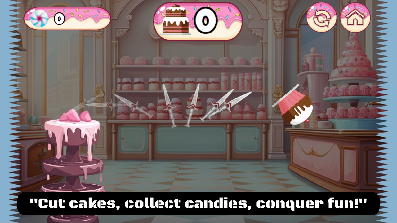 Candy Cake Cutter - HTML5 Puzzle Game with Admob Integration by Nimboos_Apps