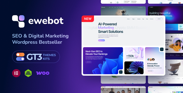 Ewebot - Digital Marketing Agency & SEO WordPress Theme by GT3themes