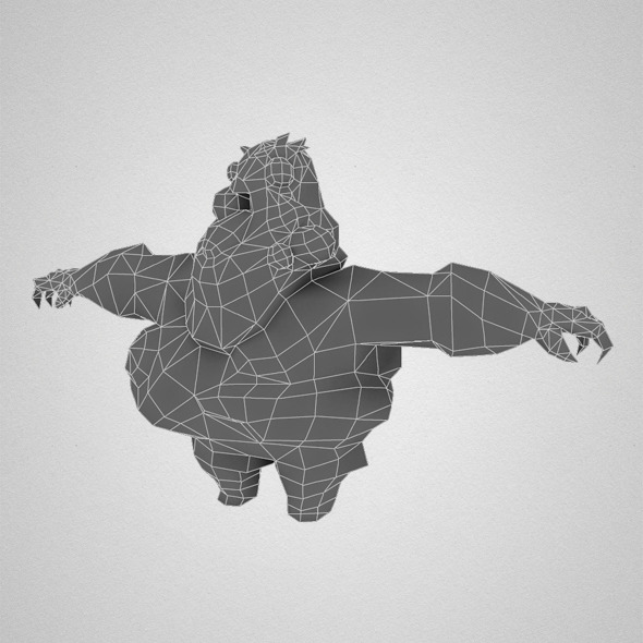 Low Poly Fat Zombie by BITGEM | 3DOcean