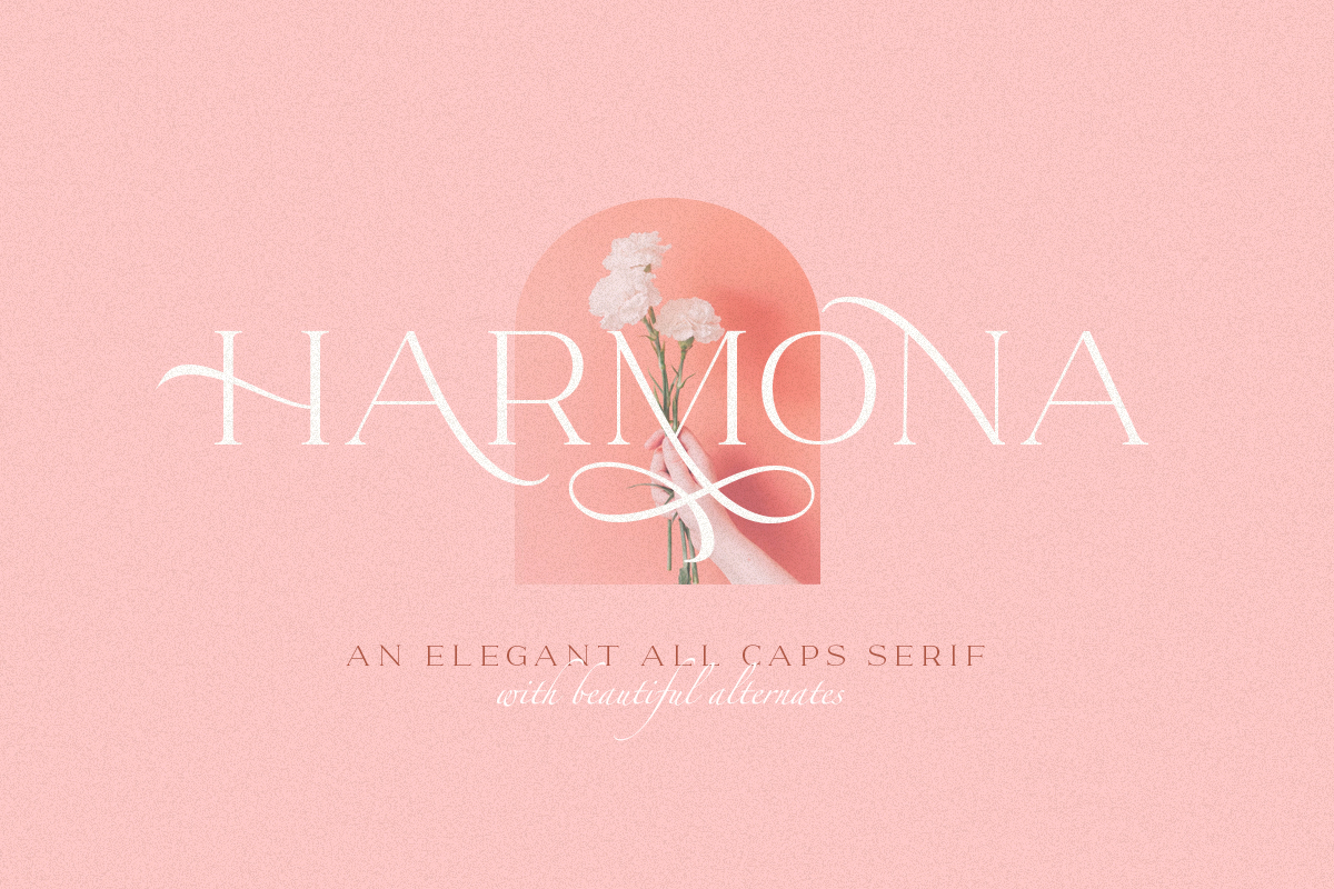 Harmona - Elegant All Caps Serif, Fonts | GraphicRiver