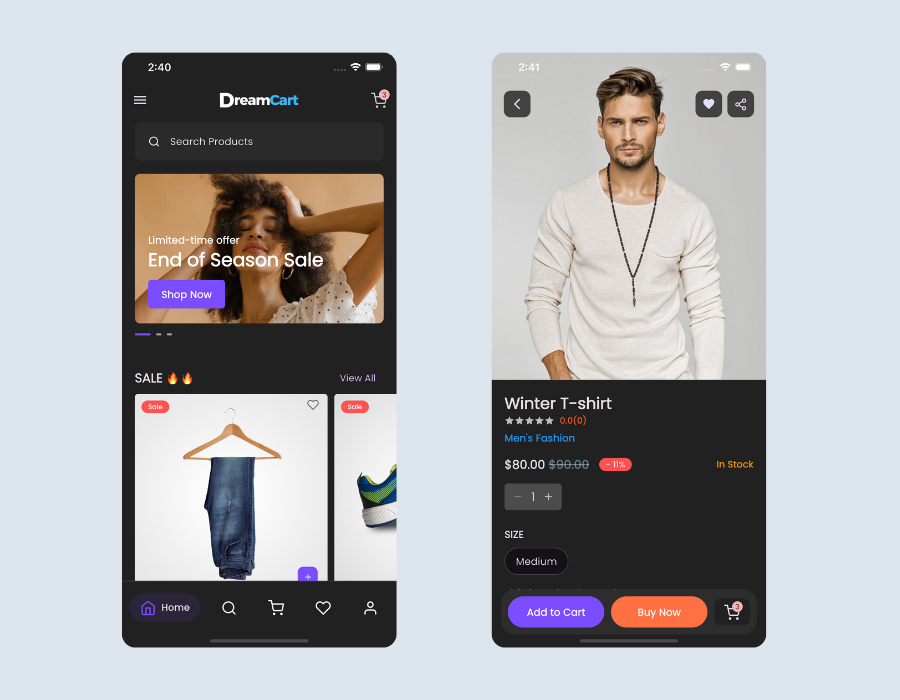 DreamCart - Flutter Mobile App for WooCommerce by mrblab | CodeCanyon