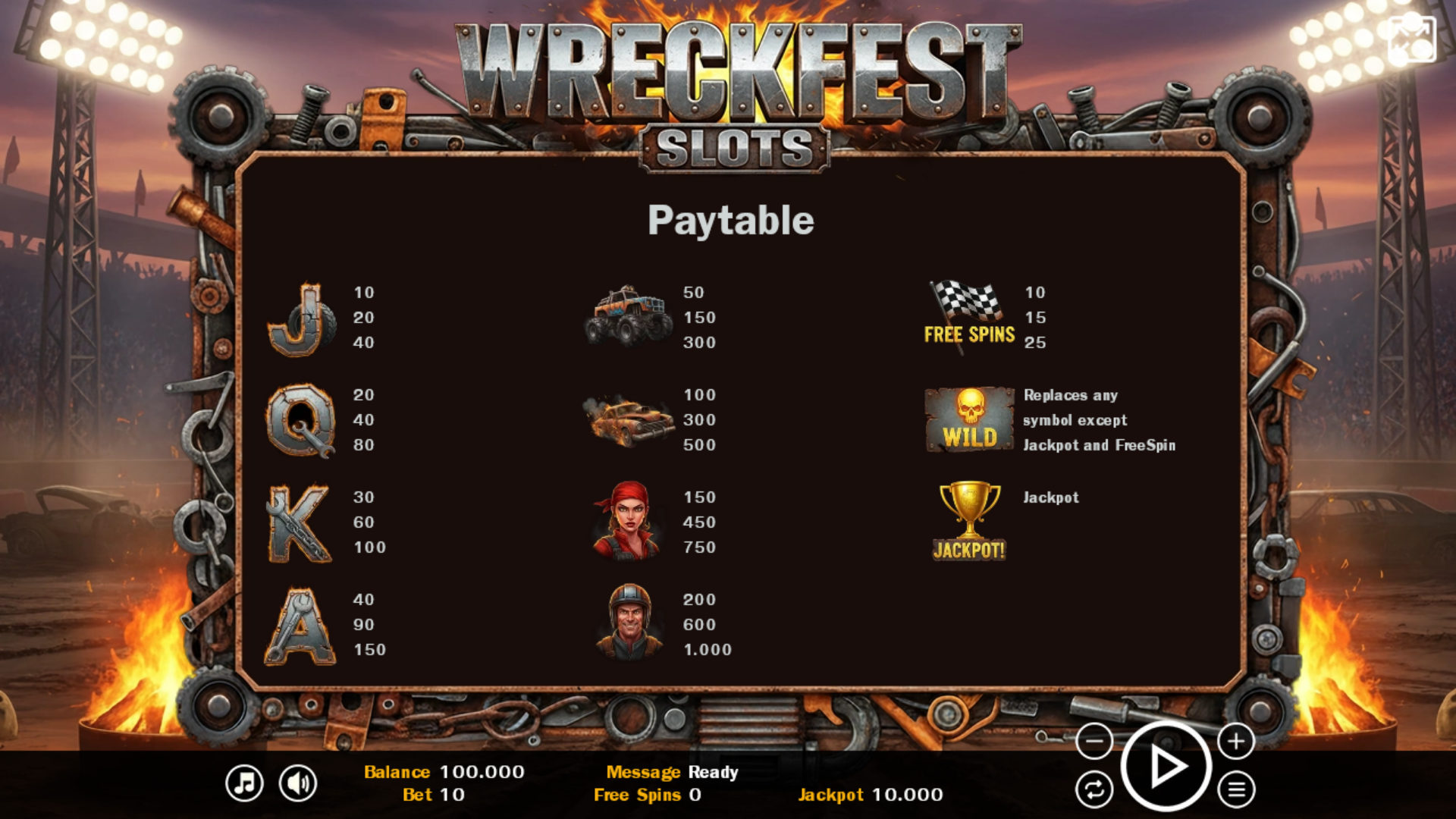 Wreckfest slots - HTML5 Slot Machine by All-Scripts | CodeCanyon