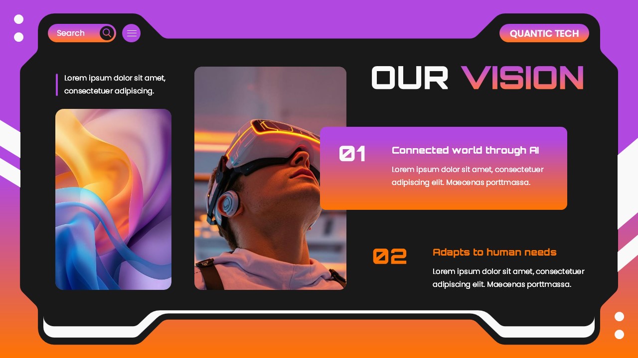Quantic AI Technology Powerpoint Template, Presentation Templates ...