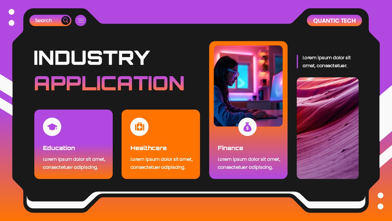 Quantic AI Technology Powerpoint Template, Presentation Templates ...