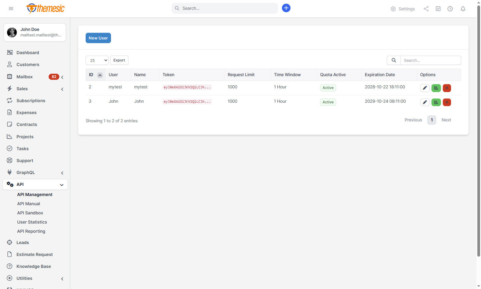 REST API module for Perfex CRM - Connect your Perfex CRM with third party applications by themesic