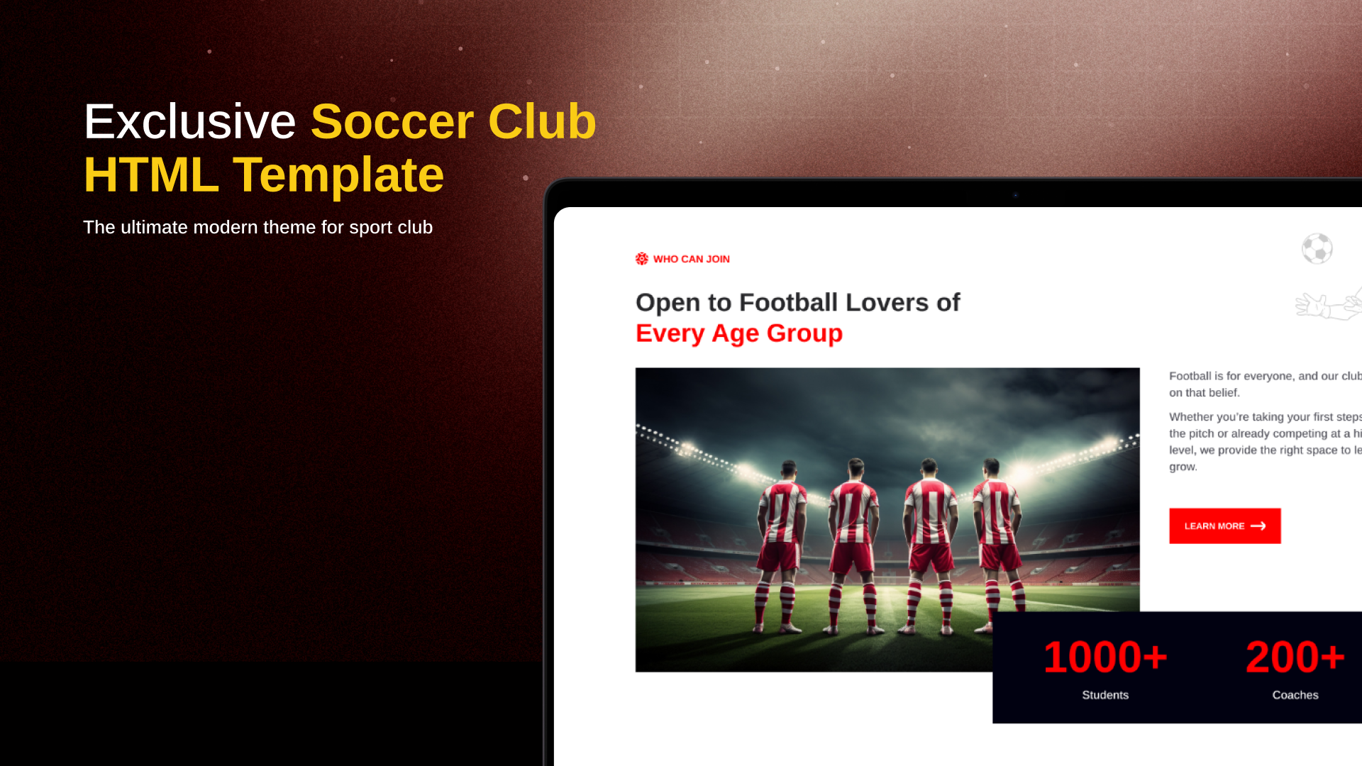 KicknGoal - Soccer and Football Club HTML Template by siddhiinfosoft