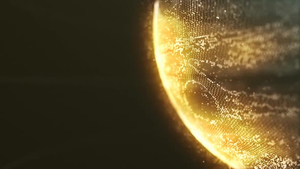 Accurate Planet Jupiter Map In Digital Style, Motion Graphics | VideoHive