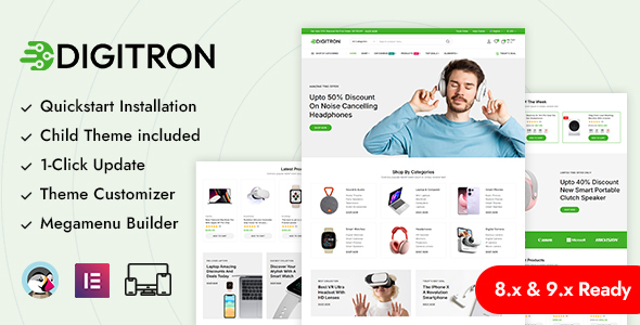 Digitron - Electronics Gadget Shop Prestashop Responsive Theme by codezeel
