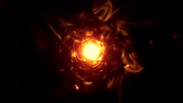 Abstract Fire Energy Ball Effect 4K 05, Motion Graphics | VideoHive