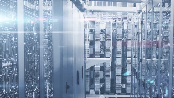 Data processing through data processing centre, Motion Graphics | VideoHive