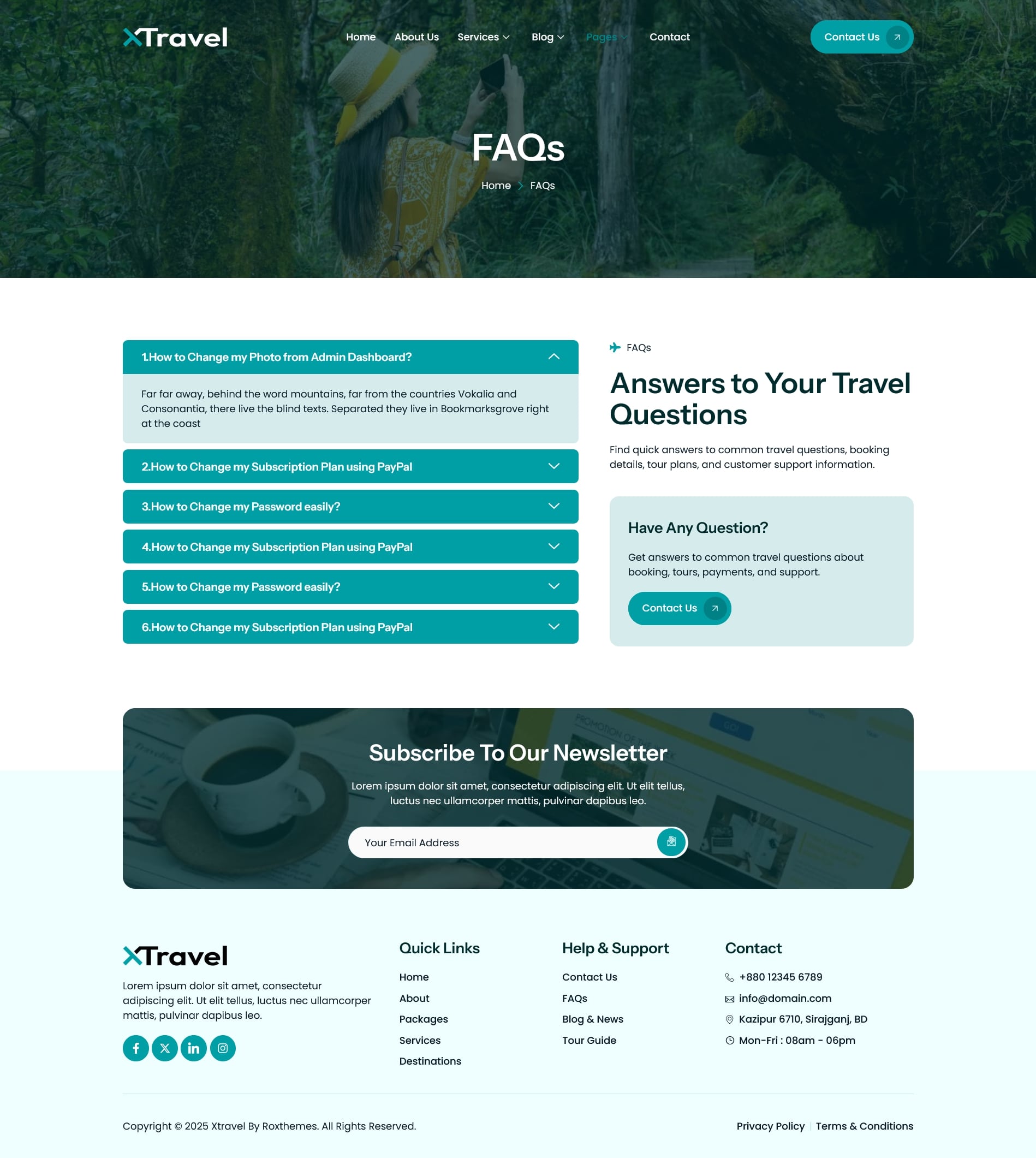 XTravel - Travel & Tour Agency Elementor Template Kit by Rox_Creations