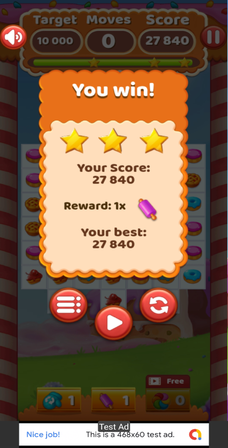 Sweet Blast Match - Matching Game Android Studio Project with AdMob Ads ...