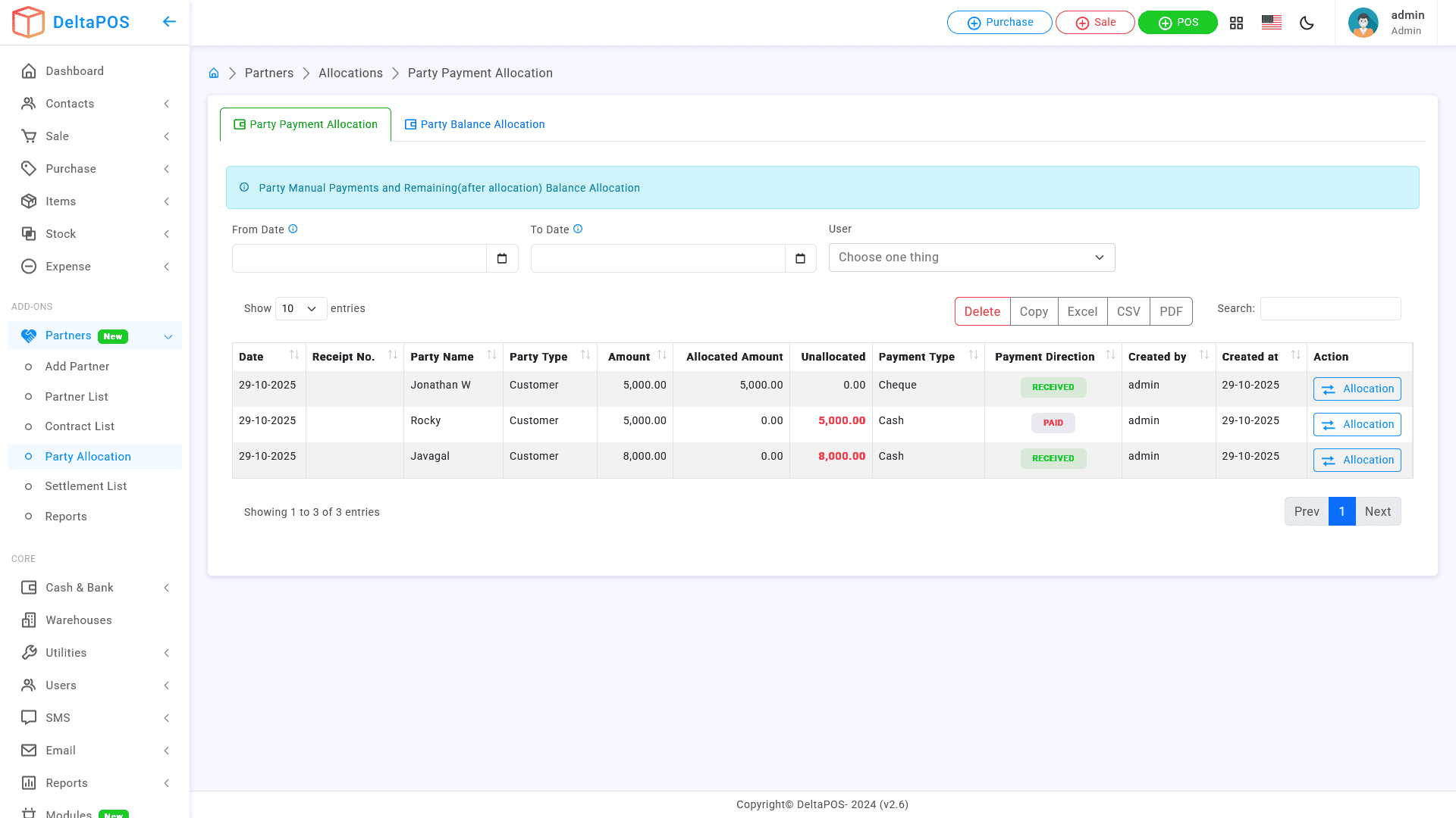 Partnership Module for Delta POS – Partner Profit Sharing & Contract ...