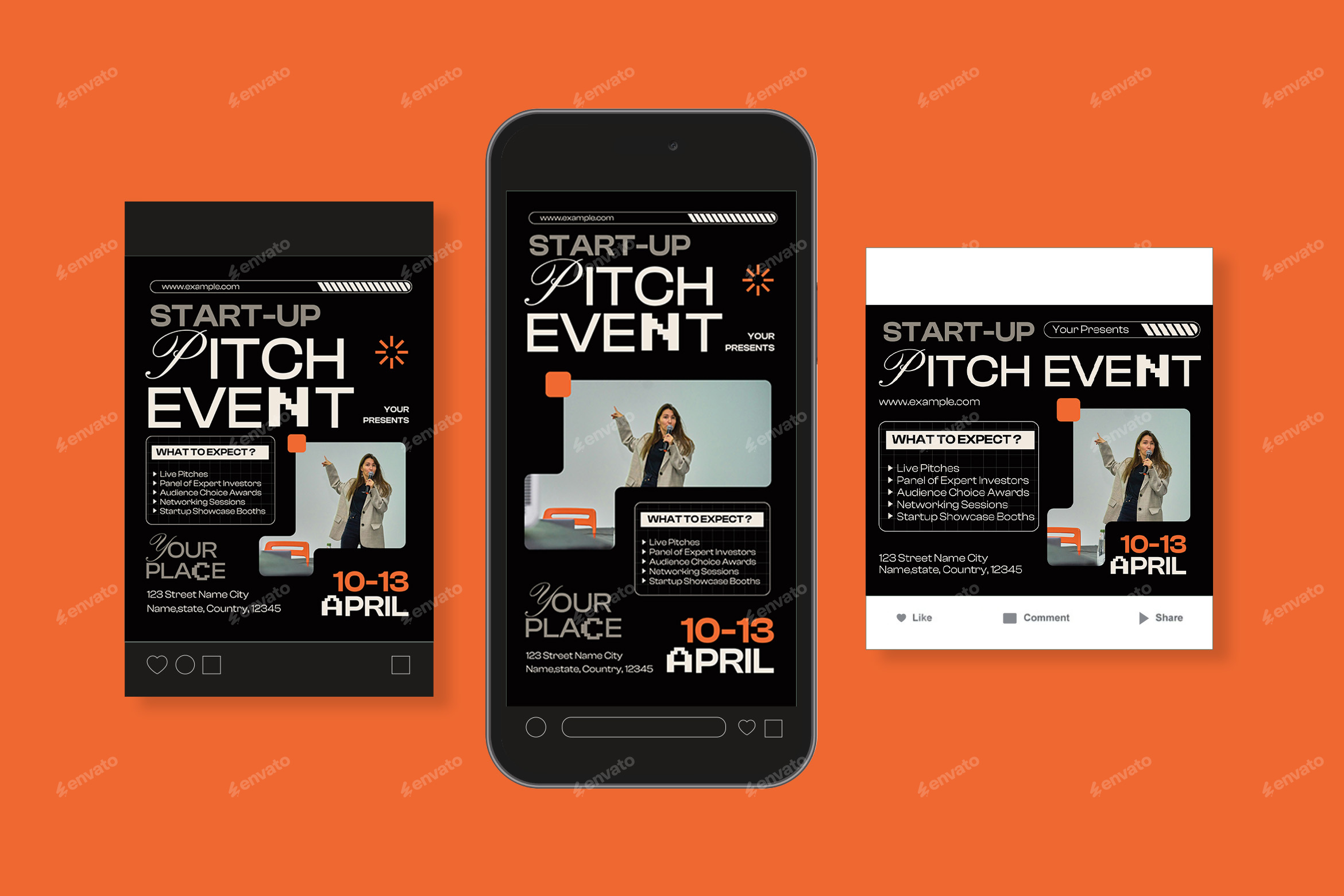 Startup Pitch Event Flyer, Print Templates | GraphicRiver