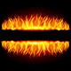 Two Walls of Fire, Vectors | GraphicRiver