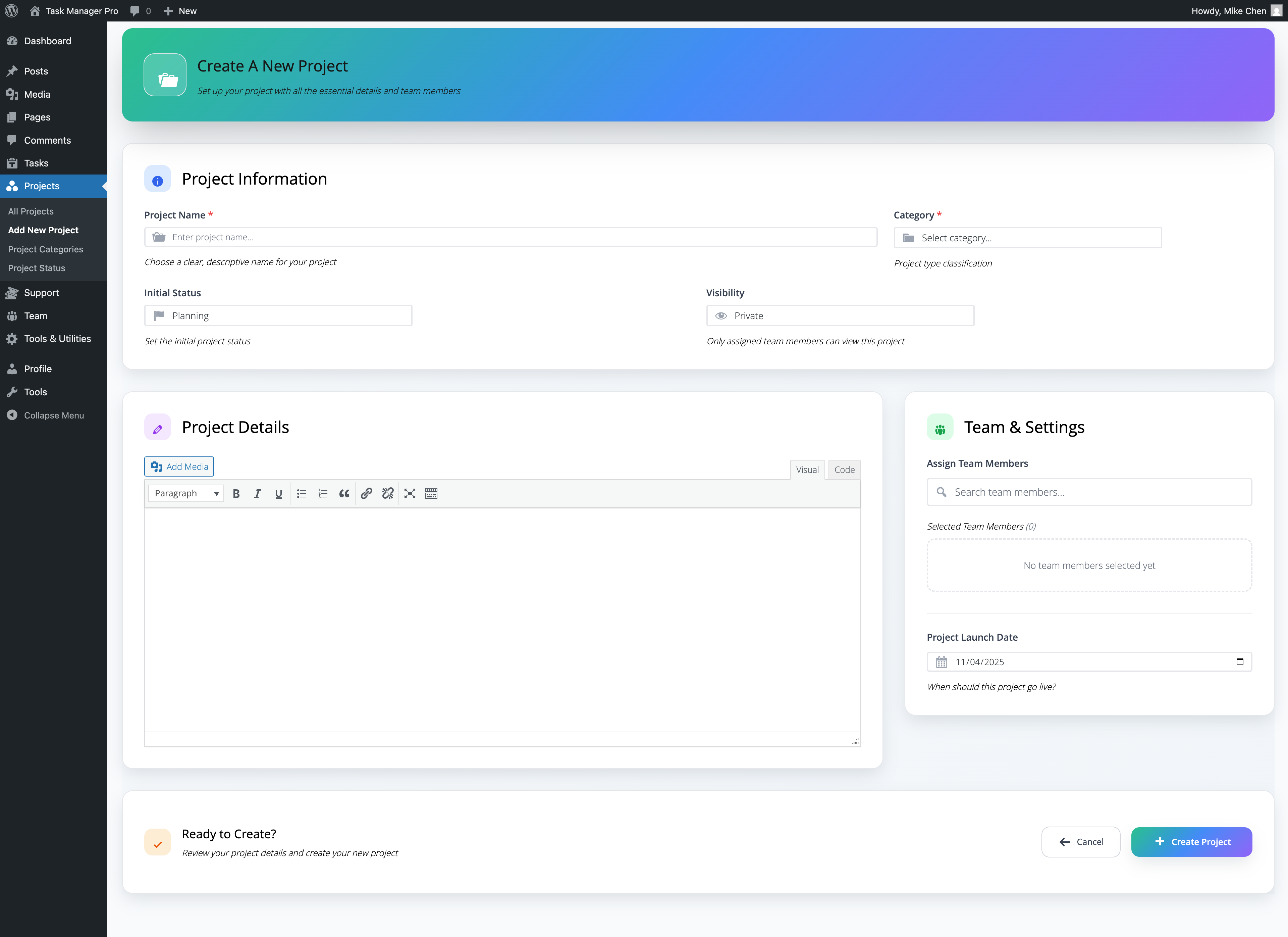 Task Manager Pro: WordPress Project & Task Management with Team Collaboration & Time Tracking by ...
