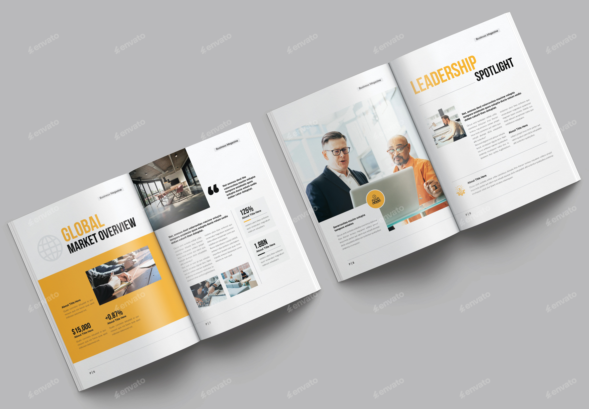 Business Magazine Template, Print Templates | GraphicRiver