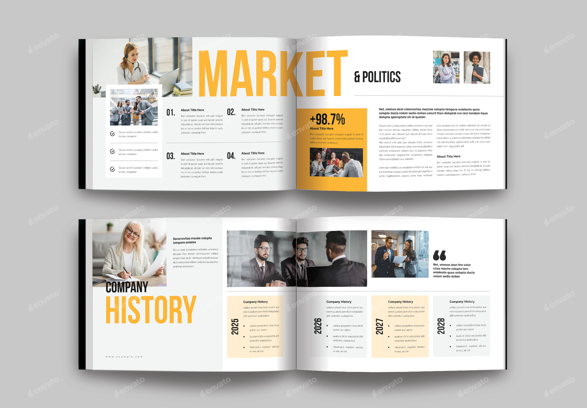 Business Magazine Template Landscape, Print Templates | GraphicRiver