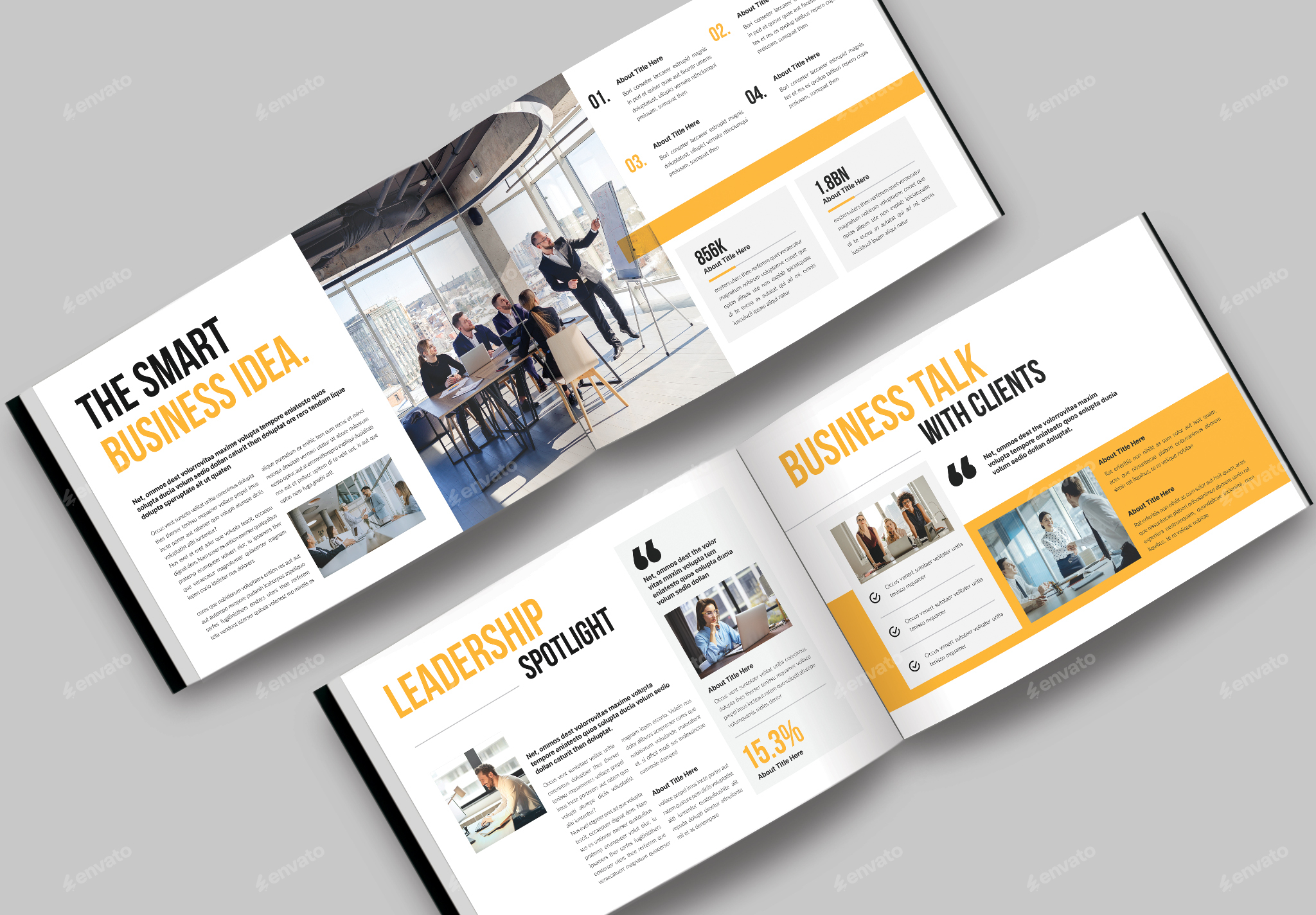 Business Magazine Template Landscape, Print Templates | GraphicRiver