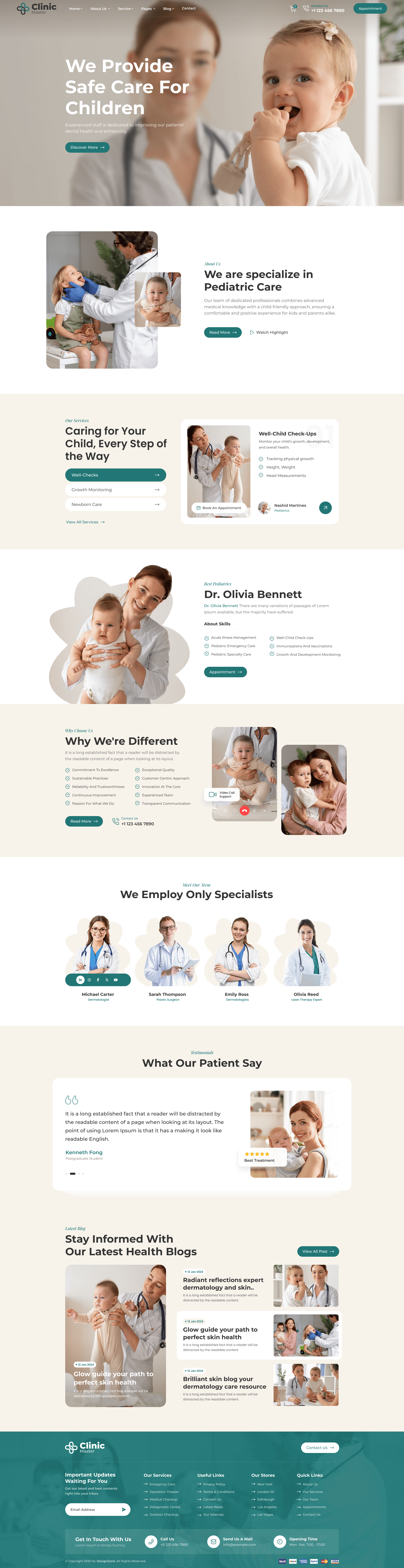 ClinicMaster - Health & Medical Tailwind CSS Template by DexignZone